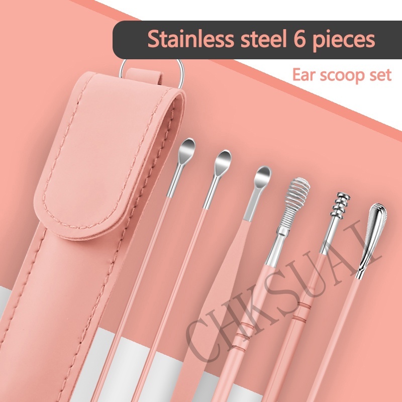 Ear plucking artifact stainless steel ear picking tool 6-Piece set ...