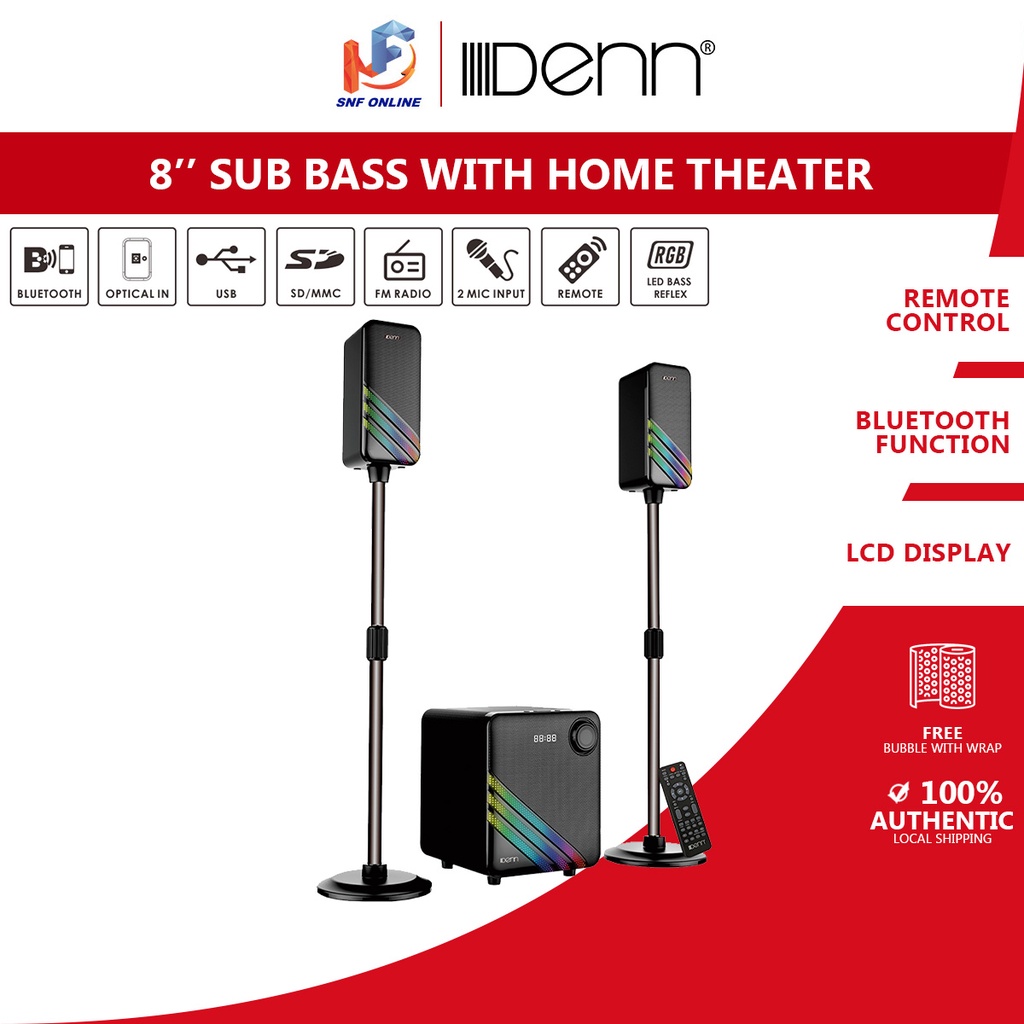 DENN Home Theater Lifestyle System DLA-HT4880BO | Shopee Malaysia