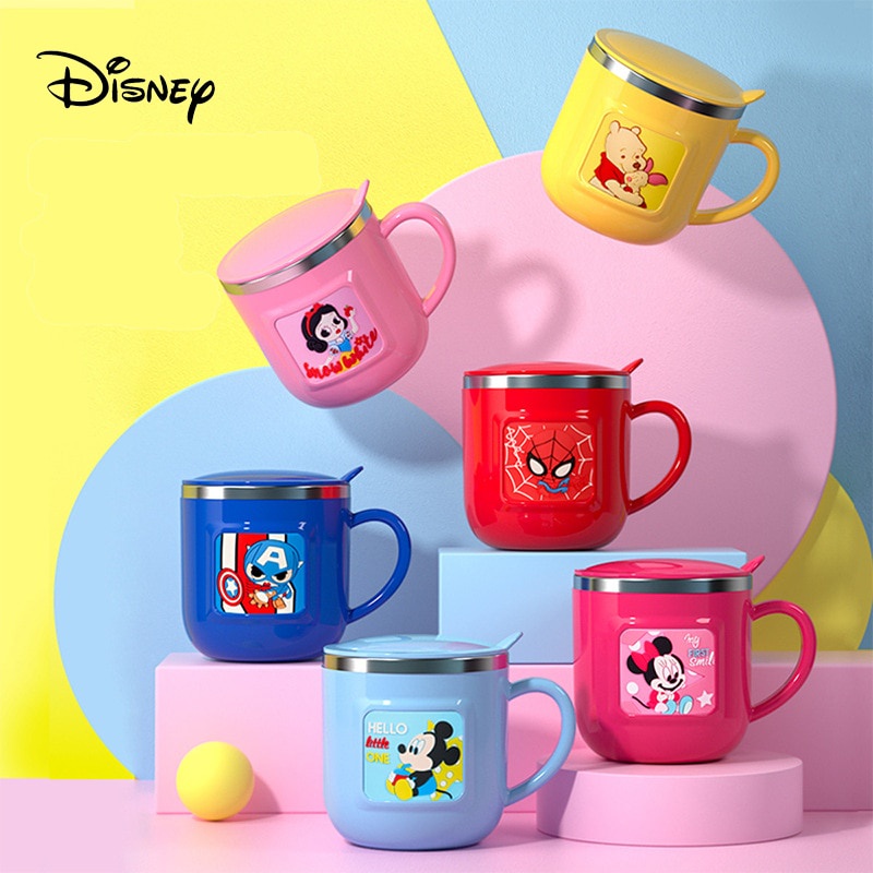 Disney Princess Snow White Milk Cup Kids Mickey Mouse Cups Cartoon ...
