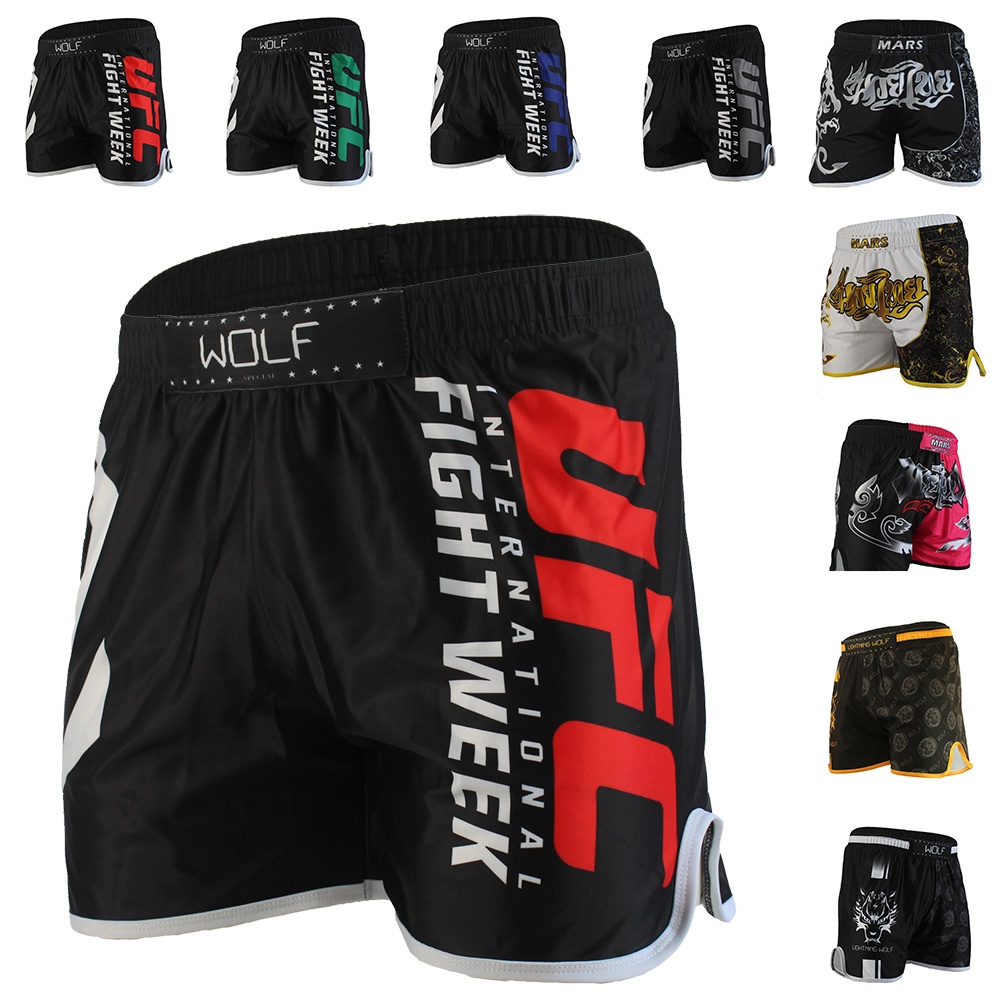 New Muay Thai Boxing Shorts + Men&Women Boxing Training Pants + MMA ...