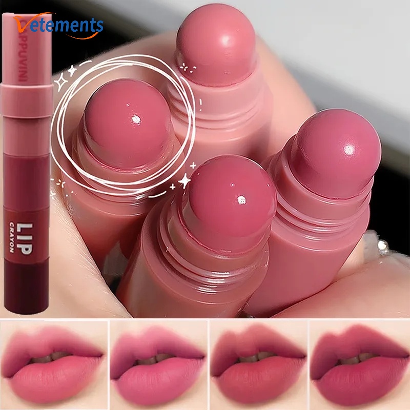 4 Colors In 1 Matte Velvet Lipstick Set/ Mini Waterproof Lasting Not ...