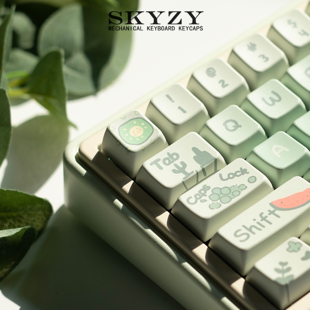 Little Frog Keycaps MDA Profile Cartoon Summer Theme PBT Dye Sub ...