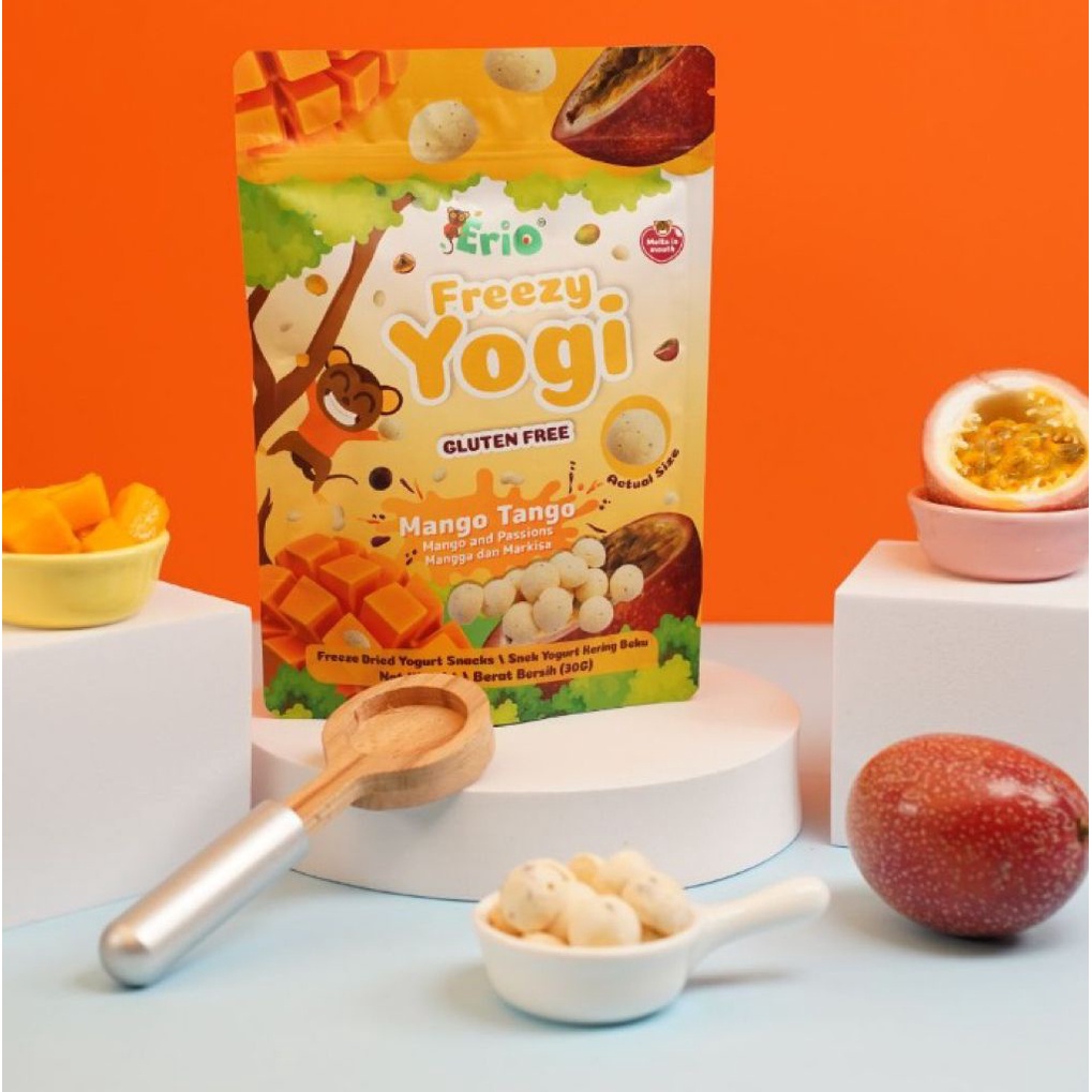 Erio Fizzy Yogi Freeze-Dried Yougurt Snacks 30gm | Mango Tango | Shopee ...