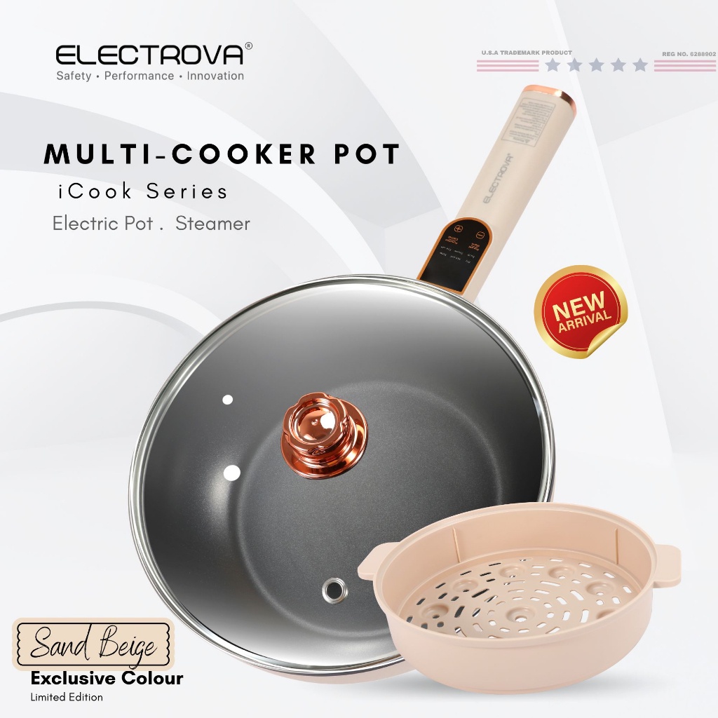 Electrova 2 in 1 Multi- Function Cooker Pot iCook Series (4L) | Shopee Malaysia