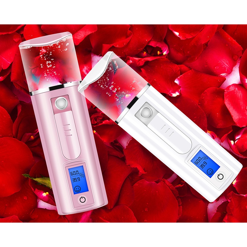 Facial Nano Water Steamer Mist Sprayer USB Rechargeable Hydrating ...