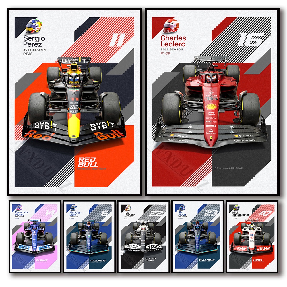 Modern home wall art decoration Motorsport poster Nordic style ...