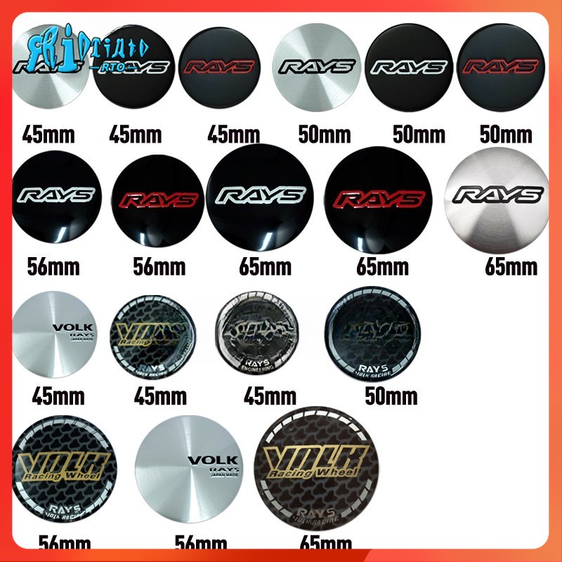RTO 4PCS/lot 45mm 50mm 56mm 65mm Car Wheel Center Cap Emblem Sticker ...