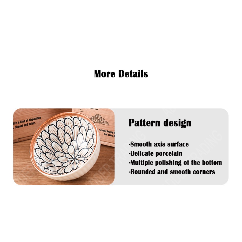 【READY STOCK】Japanese Bamboo Style Dinner Set Bowl Ceramic Bowl ...