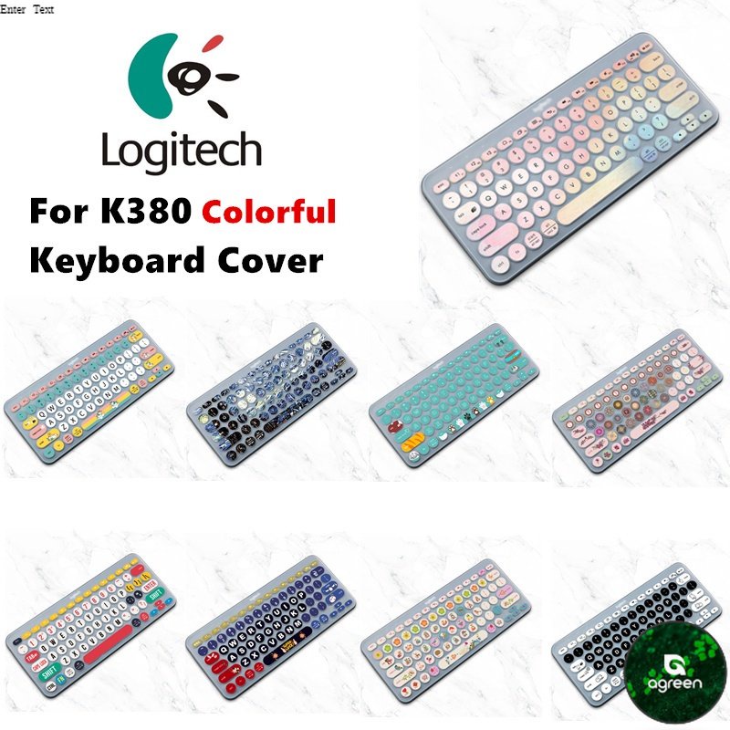 AC Keyboard Cover for Logitech K380 Colorful Soft Silicone Film Case ...
