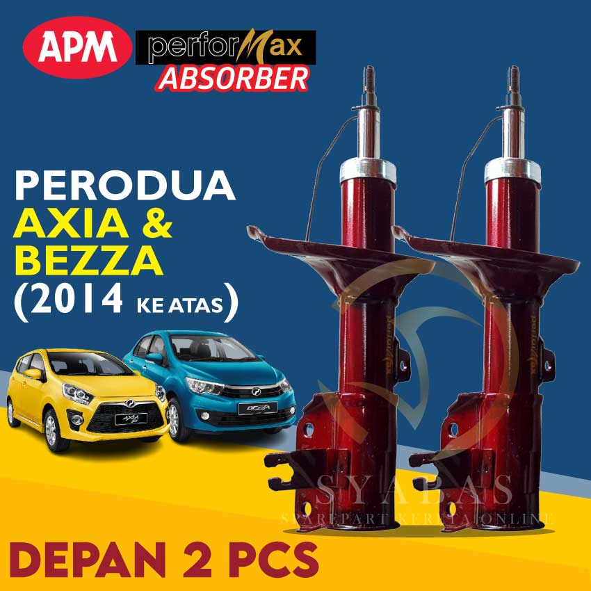 APM PERFORMAX ABSORBER PERODUA AXIA (2013~) & BEZZA (2016) FRONT / REAR ...