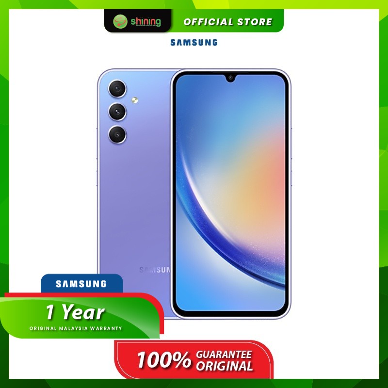 Samsung Galaxy A34 5G (SM-A346E/DSN)(8GB RAM 256GB ROM)(Awesome Violet ...