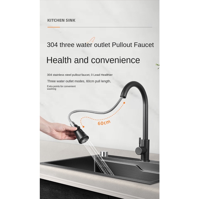 [NEW] 7545 Premium Nano Sink Z Step Sink Stainless Steel Sinki Dapur ...