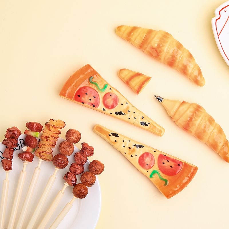 Pizza Hot Dog Bread Ballpoint Pen Craft Pen Refrigerator Stick ...