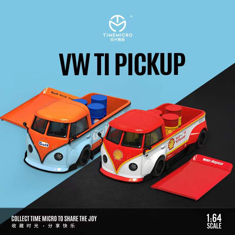 TimeMicro 1:64 VW T1 Gulf/Shell Diecast Model Car | Shopee Malaysia