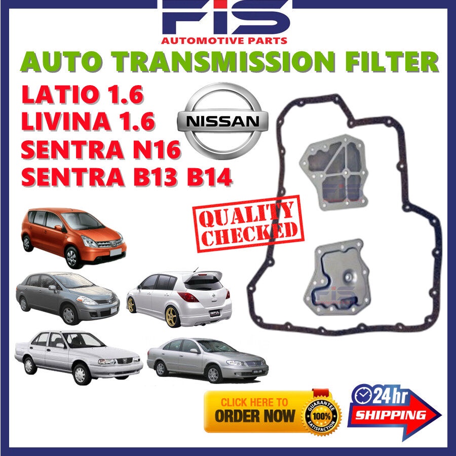FIS Auto Gearbox Filter Nissan Livina Latio 1.6 Sentra N16 B13 B14 Automatic Transmission 31398 ...