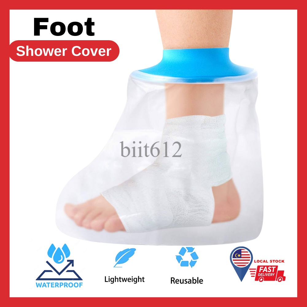 LOCAL STOCK Waterproof Foot Cast Cover for Shower Ankle Wound Protector ...