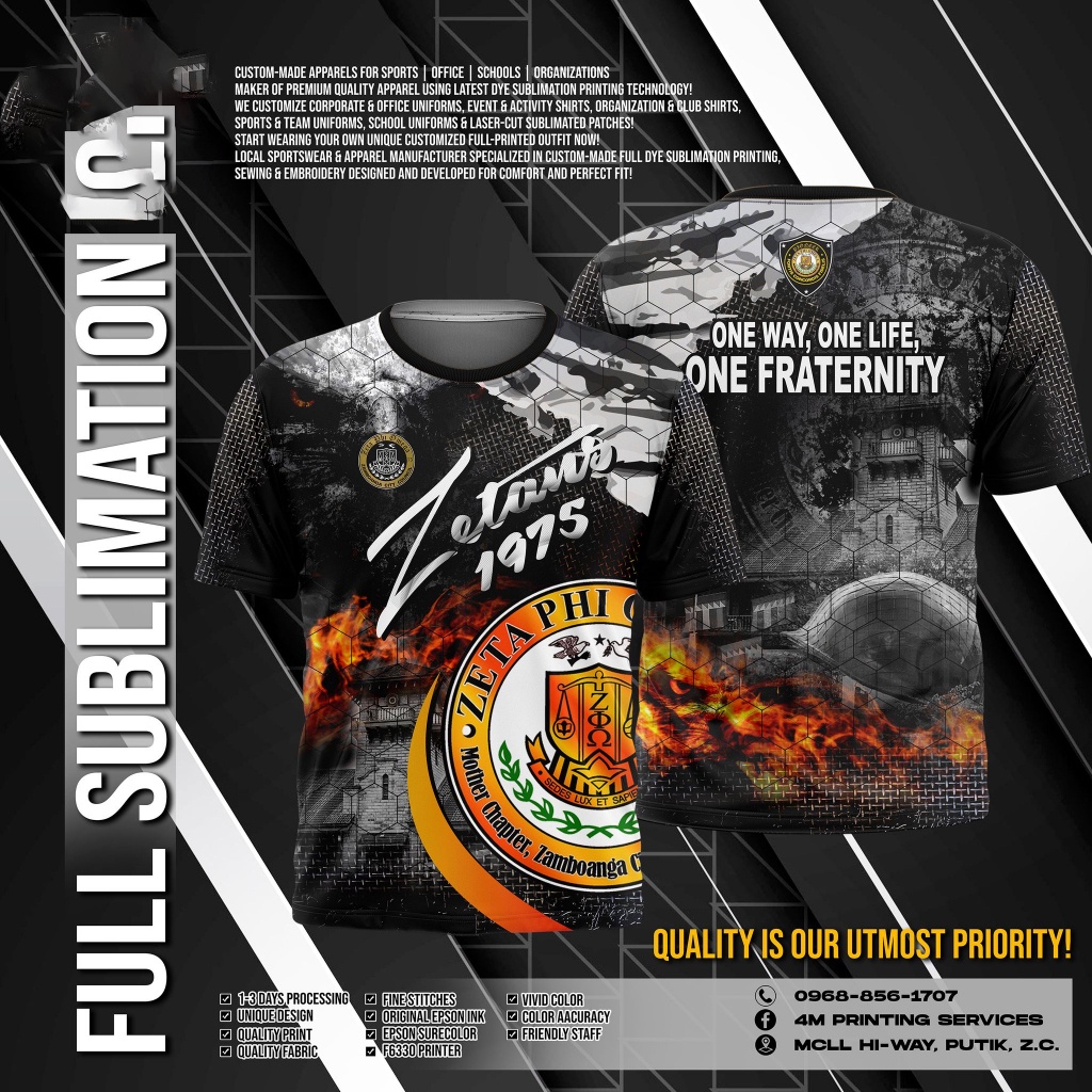 ZETANS FULL SUBLIMATION SHIRT (BLACK/WHITE) | Shopee Malaysia