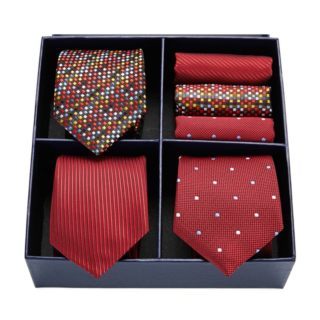 Ties Handkerchief Sets | Gift Tie Handkerchief | Mens Neck Tie Gift Set ...