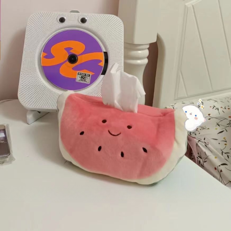 Creative Cartoon Fruit Plush Tissue Box Doll Toys Bedroom Storage Box ...