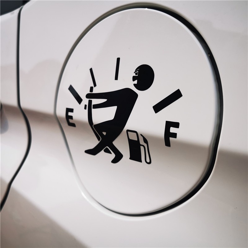 Reflective Funny Gas Fuel Gage Empty Sticker Decals | Shopee Malaysia