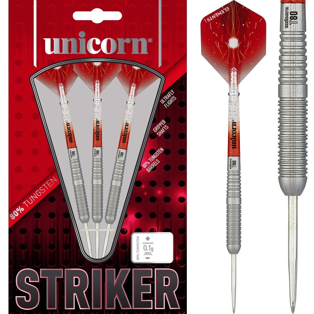 UNICORN STEEL TIP DART -22G STRIKER T80 Type 6 Core XL (ARROW DART ...