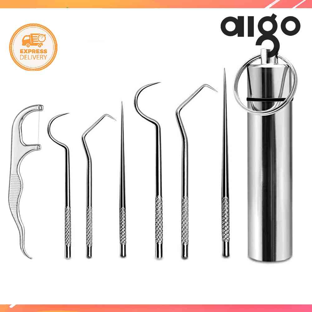 Portable Stainless Steel Toothpick Suit Reusable Outdoor Home Travel ...