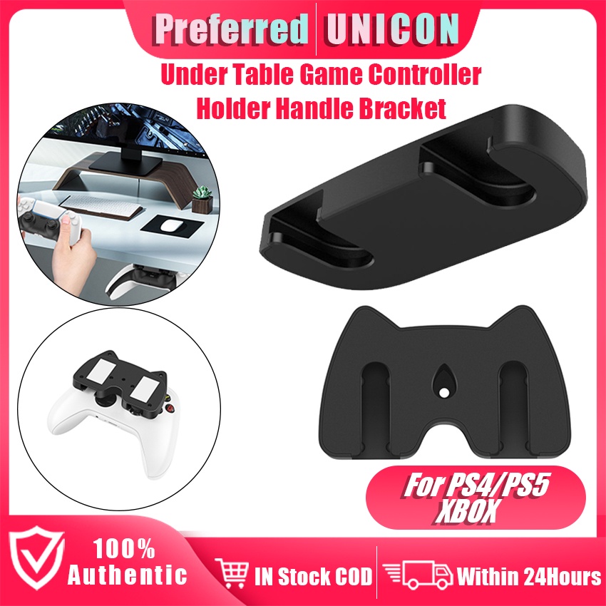 Hanging Storage Gamepad PS4/PS5/Xbox/ Switch Controller Underside Bracket Under Desk/Shelf/Mount ...