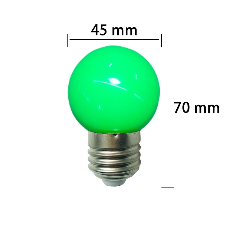 3W Light Mini Color Bulb Mentol Berwarna E27 Mentol Raya Warna Warni ...