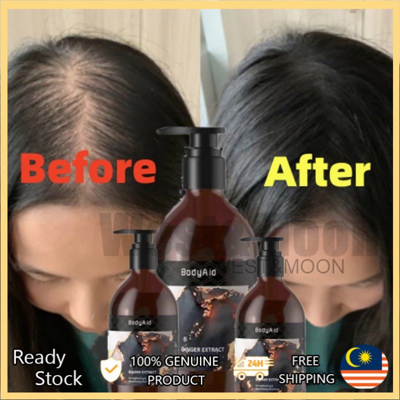 Malaysia Bodyaid Shampoo Original Anti Hair Loss Ginger Extract Shampoo