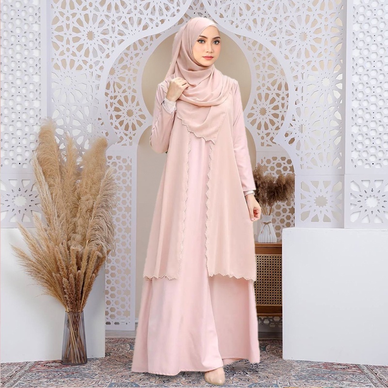 Jubah Abaya Hitam Baju Raya 2025 Sejuk Selesa Kaftan Jubah Muslimah ...