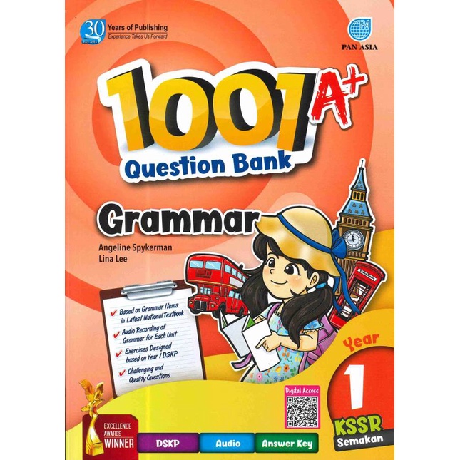 1001 A+ Question Bank Grammar Year 1 KSSR Semakan | Shopee Malaysia