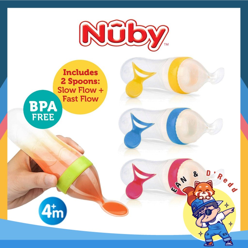 Nuby Garden Fresh Squeeze Feeder Baby Food Spoon Feeder | Shopee Malaysia