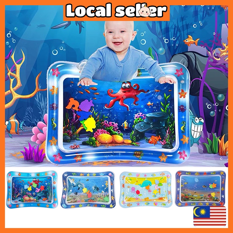 Aikoky Baby Inflatable Tummy Time Mat / Premium Baby Water Play Mat ...