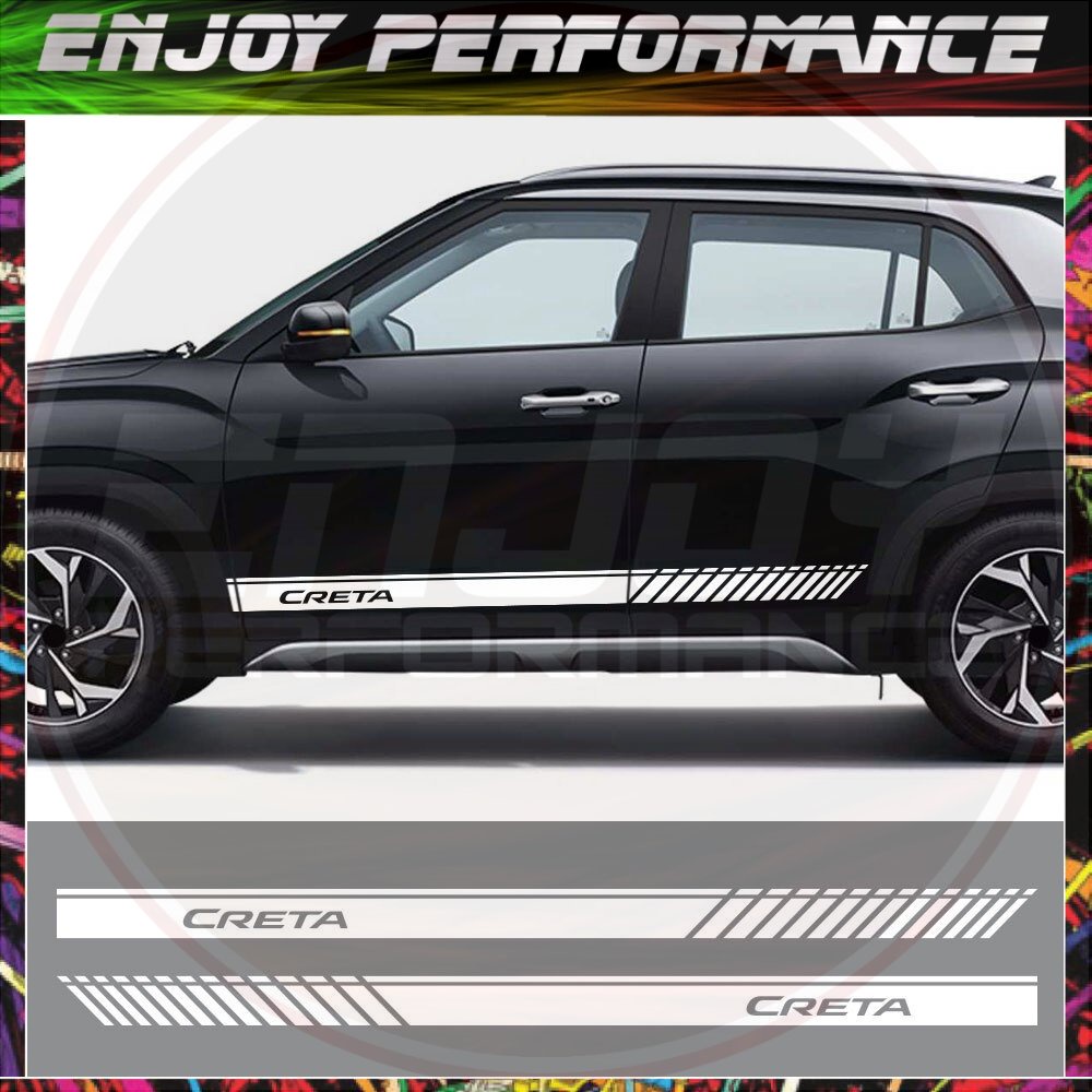 2Pcs Car Side Body Stickers For Hyundai Creta 2 II Accessories Ix25 ...