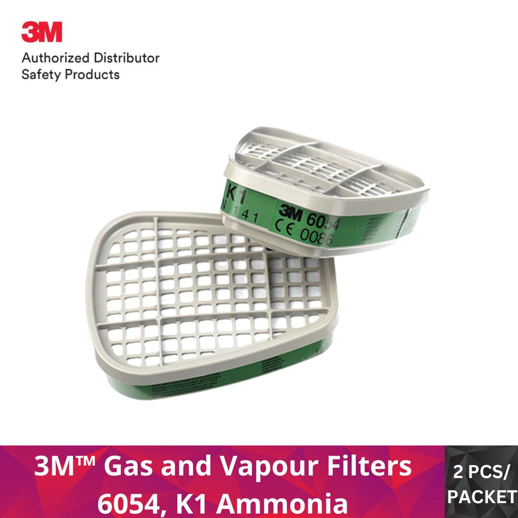 3M™ Gas and Vapour Filters 6054, K1 Ammonia (1 Packet) | Shopee Malaysia