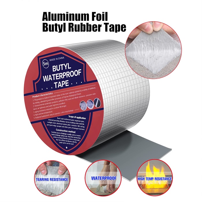 Gam Butyl Penampal Atap Bocor Tahan Lasak / Butyl Tape Waterproof ...