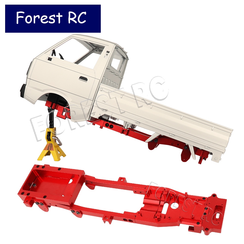 CNC Metal Body Chassis Frame Beam Assembled AD002 for WPL D12 1/10 RC ...