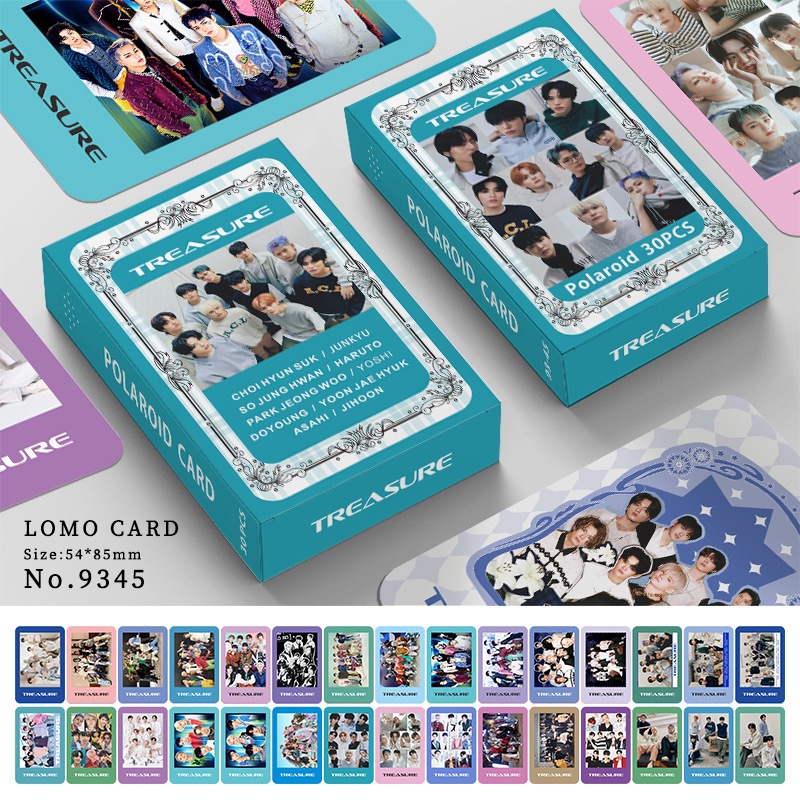 TREASURE HELLO Polaroid Photocard Ins Double Sided Lomo Card 30pcs/box | Shopee Malaysia
