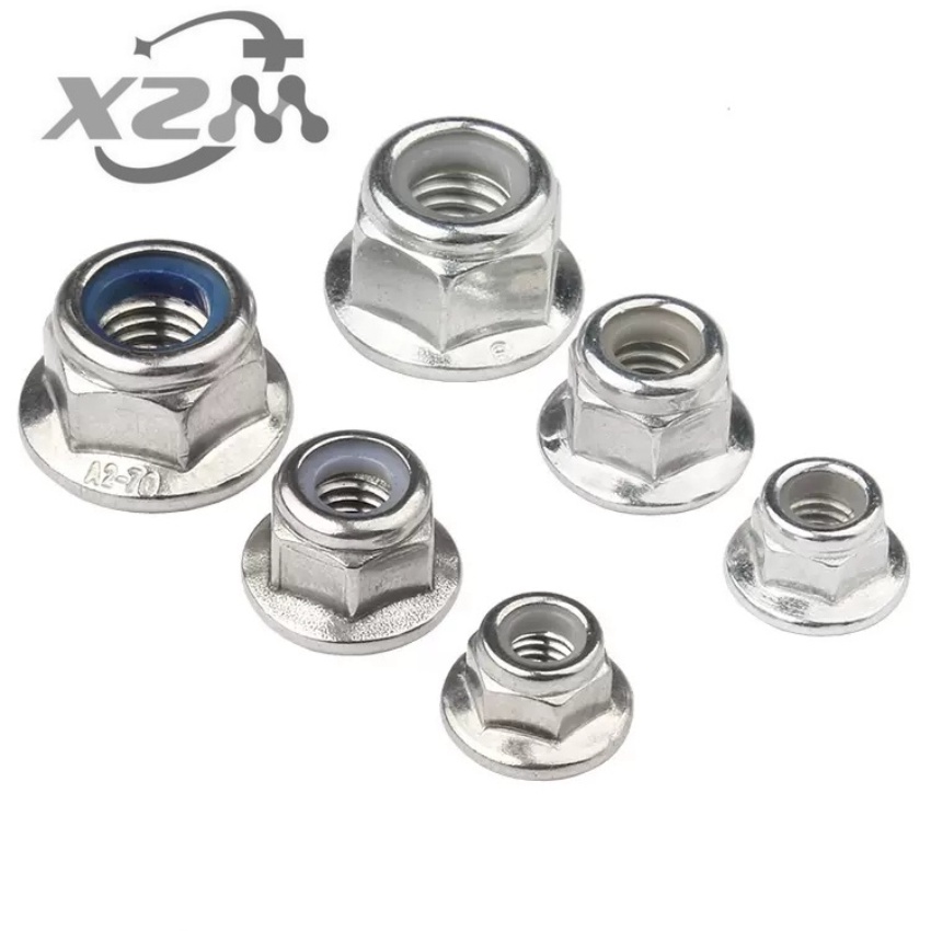 Xzm] M3/M4/M5/M6/M8/M10/M12 Stainless Steel Flange Toothed Anti-Locking Nut | Shopee Malaysia