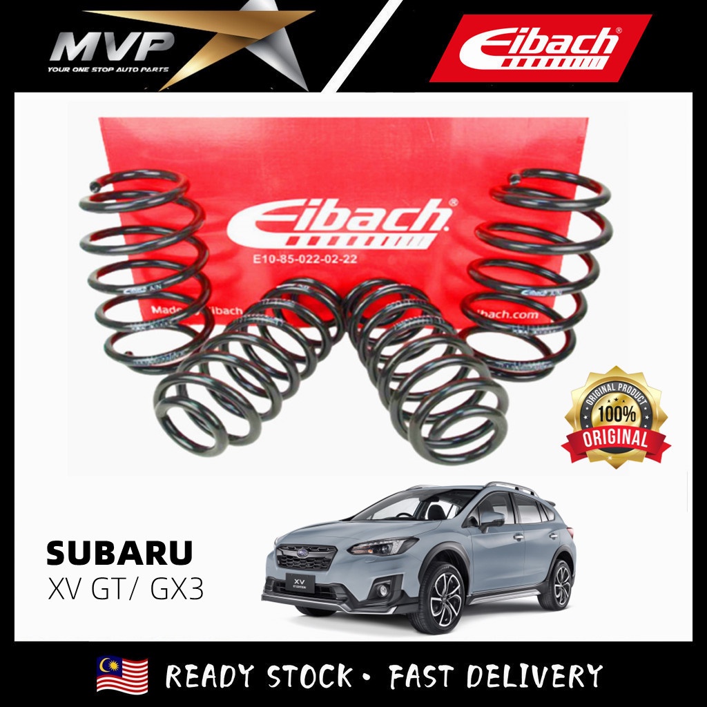 Original Eibach Sport Spring Subaru XV GT GX3 2.0 Eibach Pro Kit Performance Sport Lowered ...
