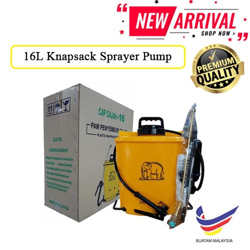 16L Portable PVC Knapsack Backpack Sprayer Pressure Pump Chemical Pump ...
