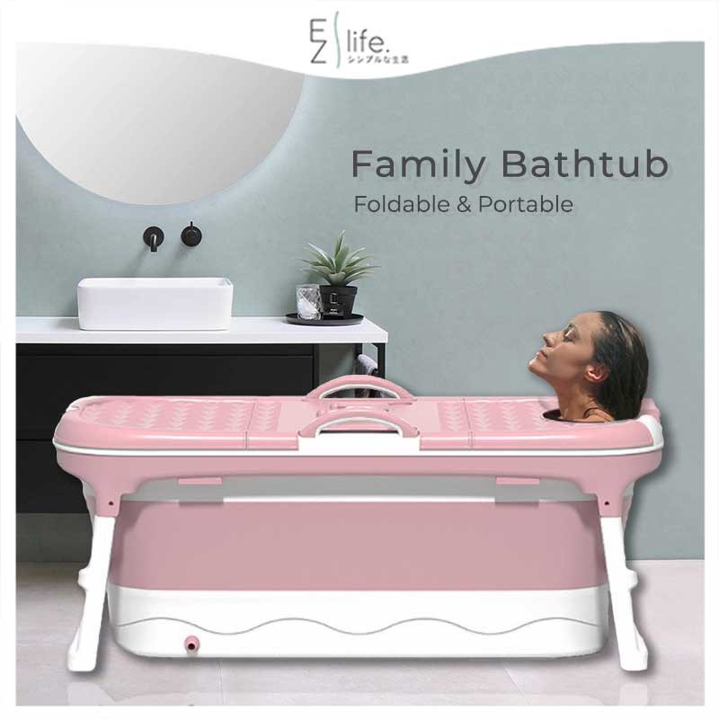 Extra Large Foldable Adult Bath Tub with Cover Tub Family BathTub Home ...