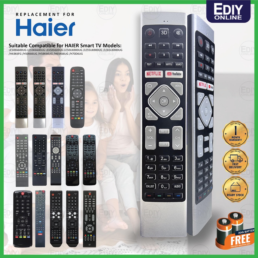 UNIVERSAL FOR HAIER HTR-U27A HTR-A27 HTR-U27E MT1 HTR-A10E HTR-A10 HTR-A18H HTR-A18E RM-L1656 ...