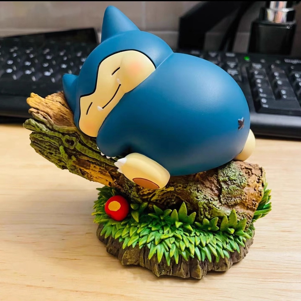 Pokemon Snorlax doll, cute sleep fat Snorlax hand car decoration, anime ...