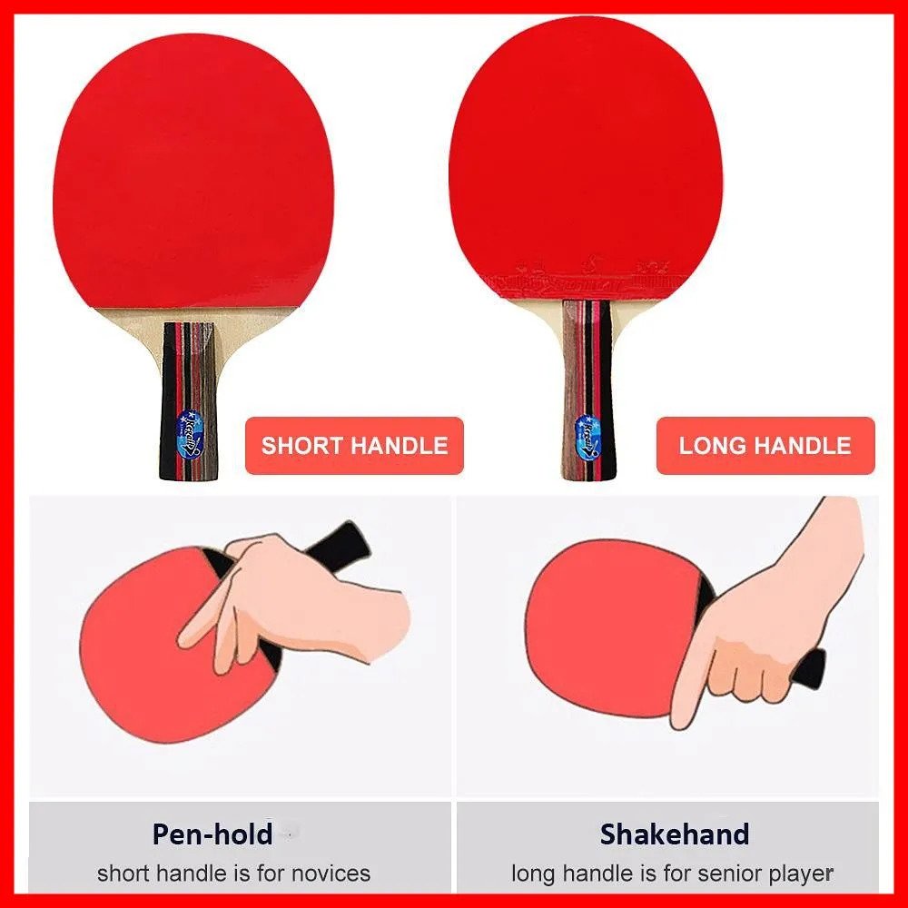 🇲🇾READY STOCK Raket Ping Pong Pemegang Pendek Short Handle Table Tennis ...