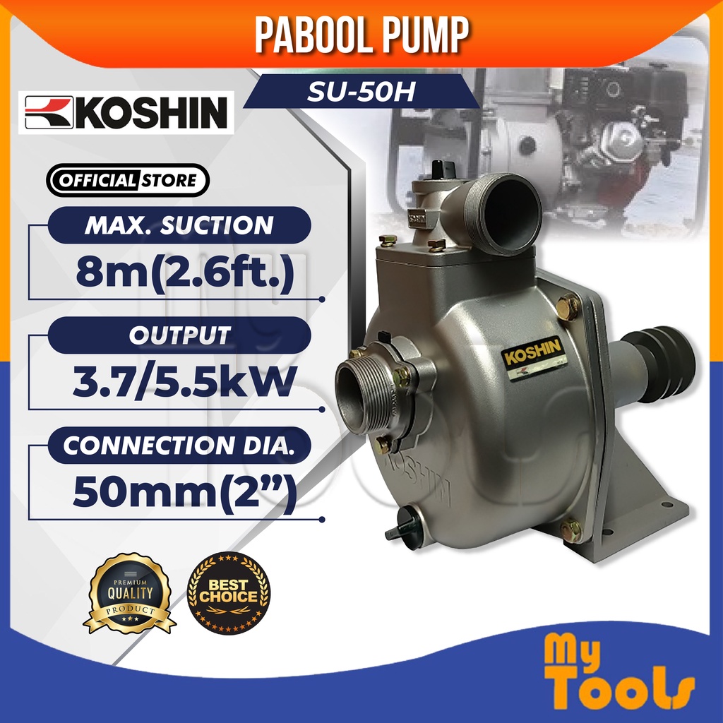 Mytools KOSHIN Pabool Pump SU-50H Self Priming Water Pump 50mm 2" 100% ...