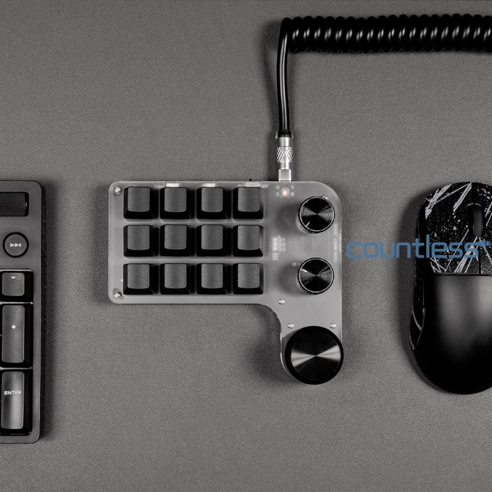 Programmable DIY Mechanical Keyboard RGB Custom 12/3 Key Knob 7 Colors ...