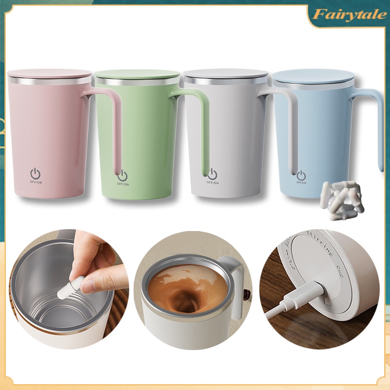 Household Portable Automatic Mixing Cup Stainless Steel Lazy Automatic ...