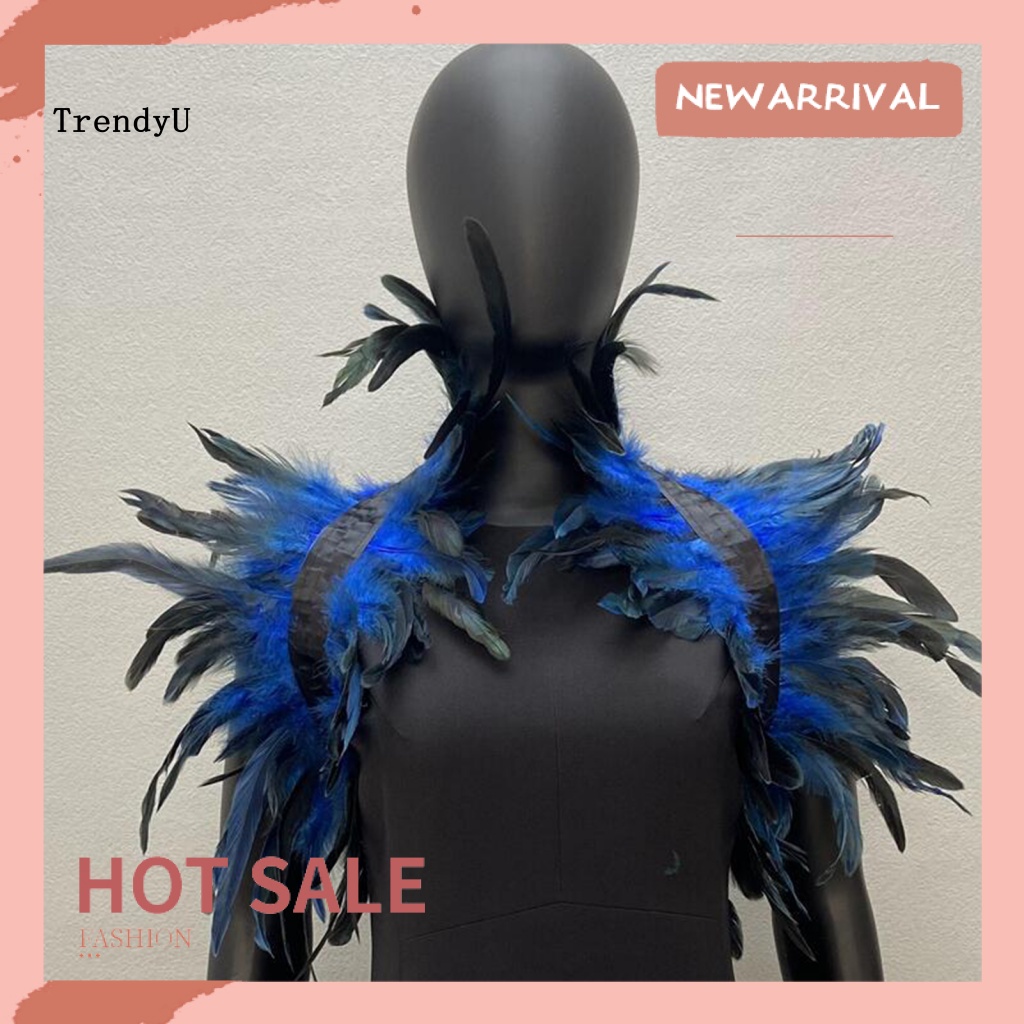 TRD Feather Shawl Stage Performance Feather Shawl Vintage Gothic ...