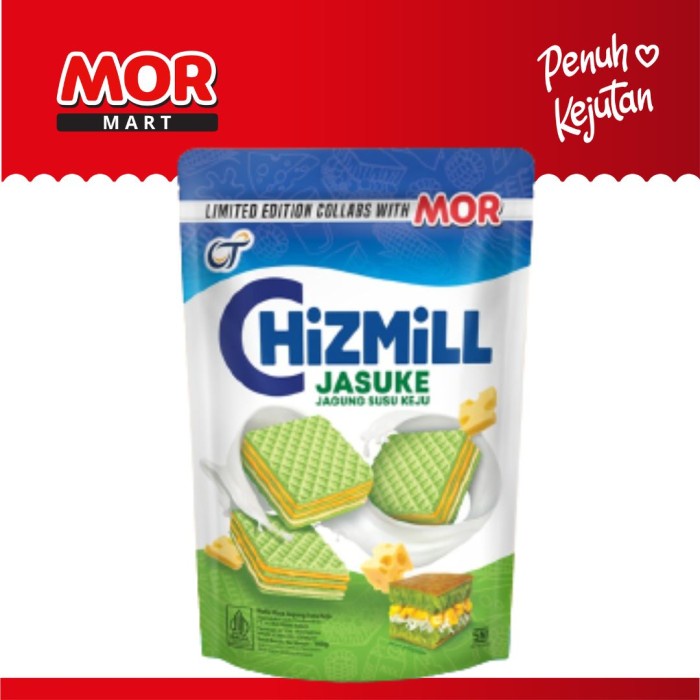 Mor x CHIZMILL Wafer Corn Milk Cheese Martabak Snack 100gr | Shopee ...